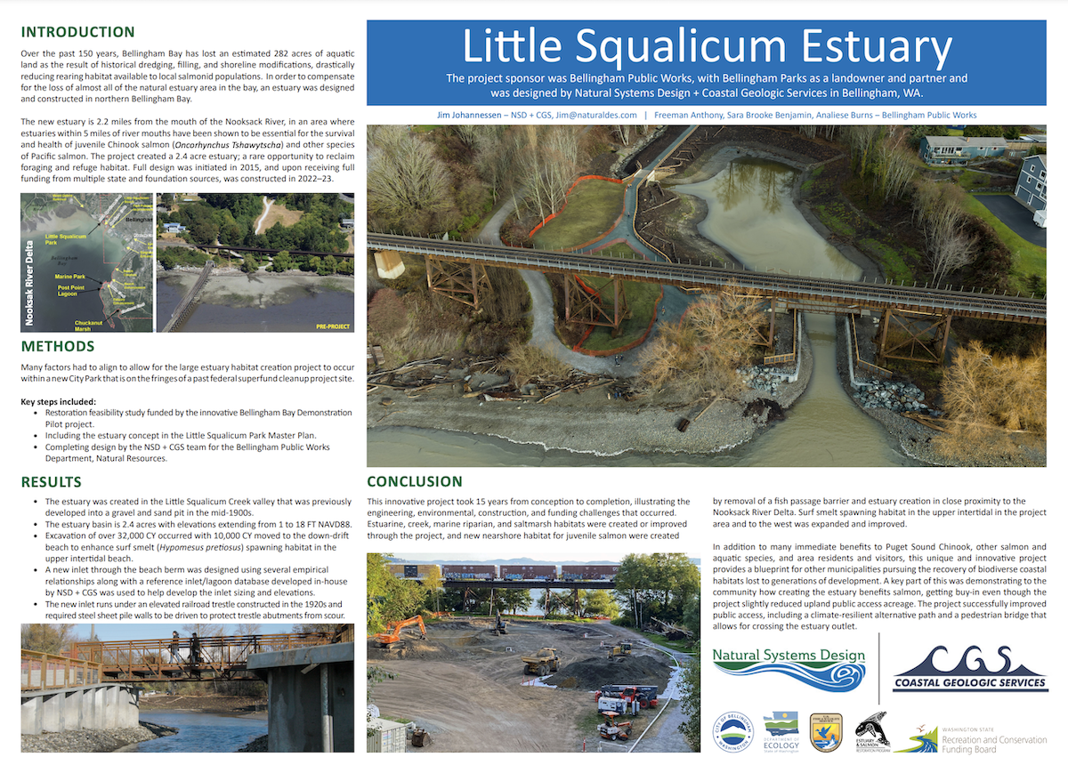 Posters - Natural Systems Design and Coastal Geologic Services